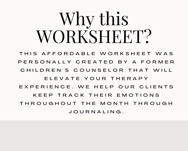 Mood Tracker | Therapy Worksheet | Emotions Check in | Feelings Chart ...