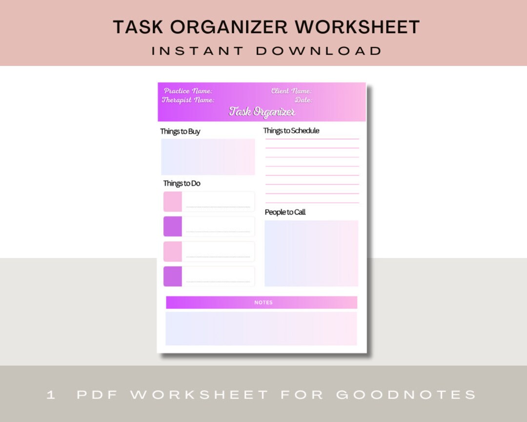 Plan Your Day Tracker PDF | Task Organizer Planner Worksheet | Daily ...
