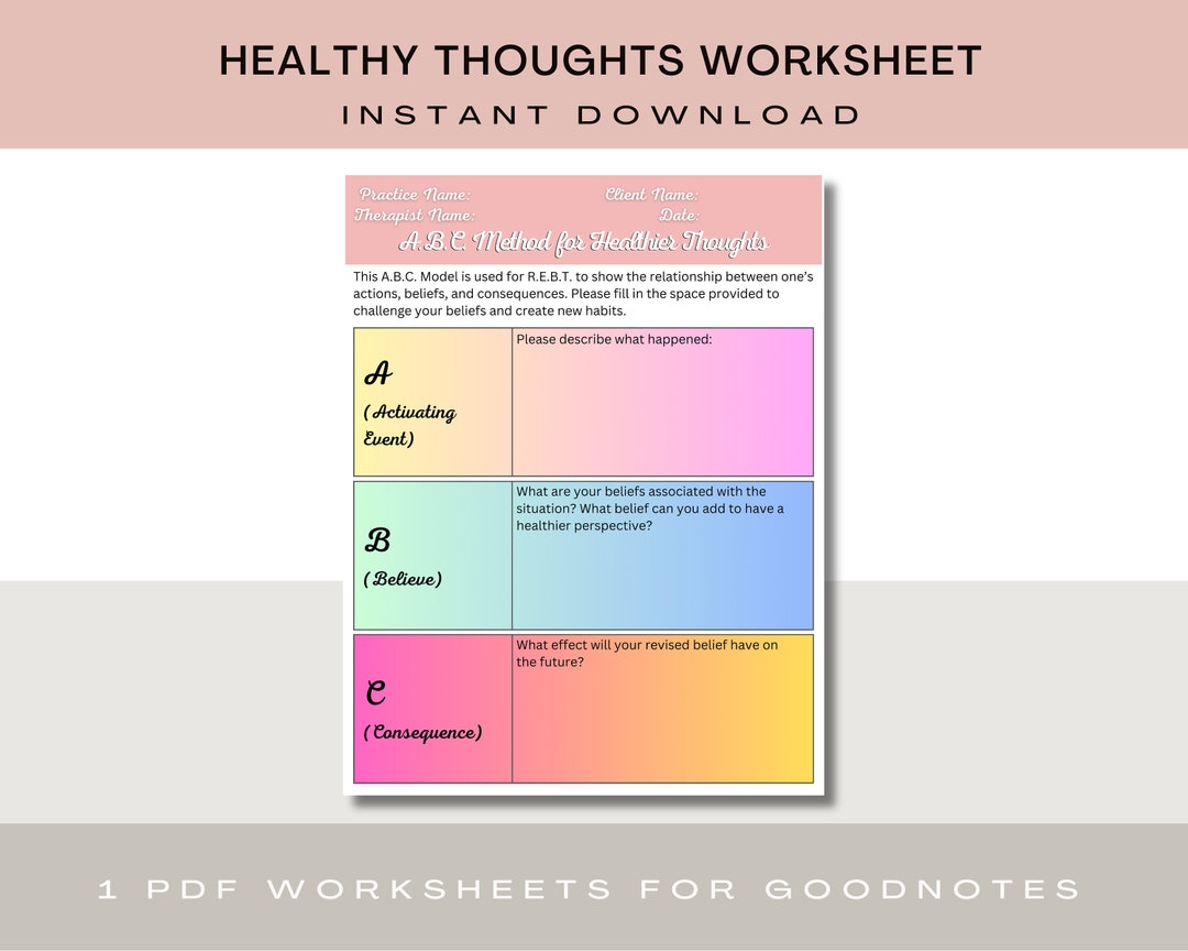 Learn Positive Thinking Worksheet | Trauma Processing PDF | Glow up ...