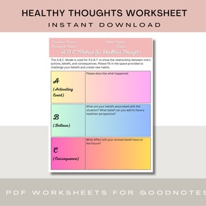 Learn Positive Thinking Worksheet | Trauma Processing PDF | Glow up ...
