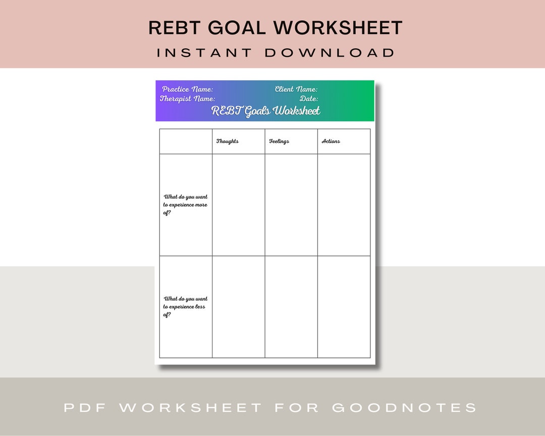 Goal Planner Therapy Goals Worksheet Self Development PDF Self-help ...
