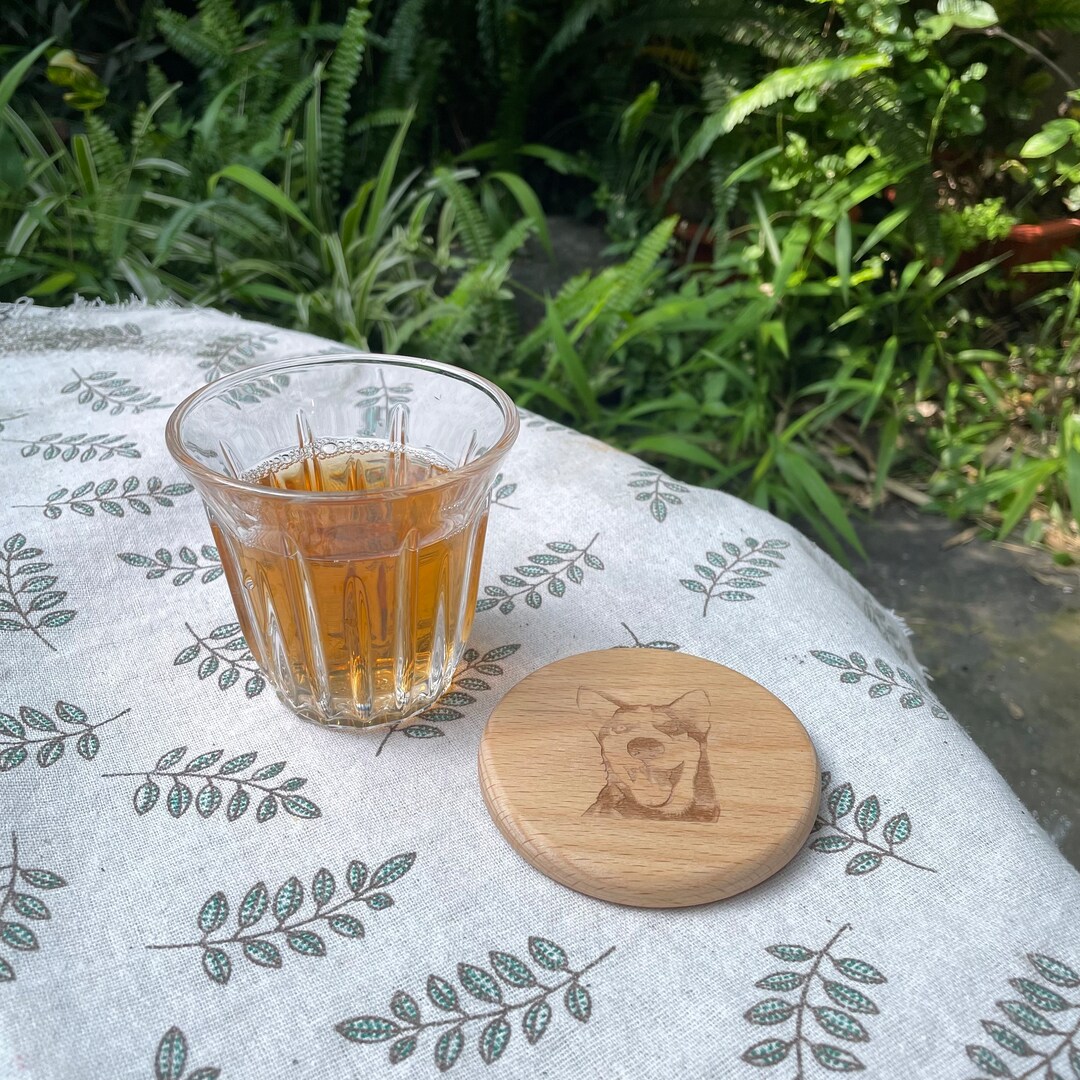 Customizable Pet Pic Sketch-style-print Coaster - Unique and Stylish ...
