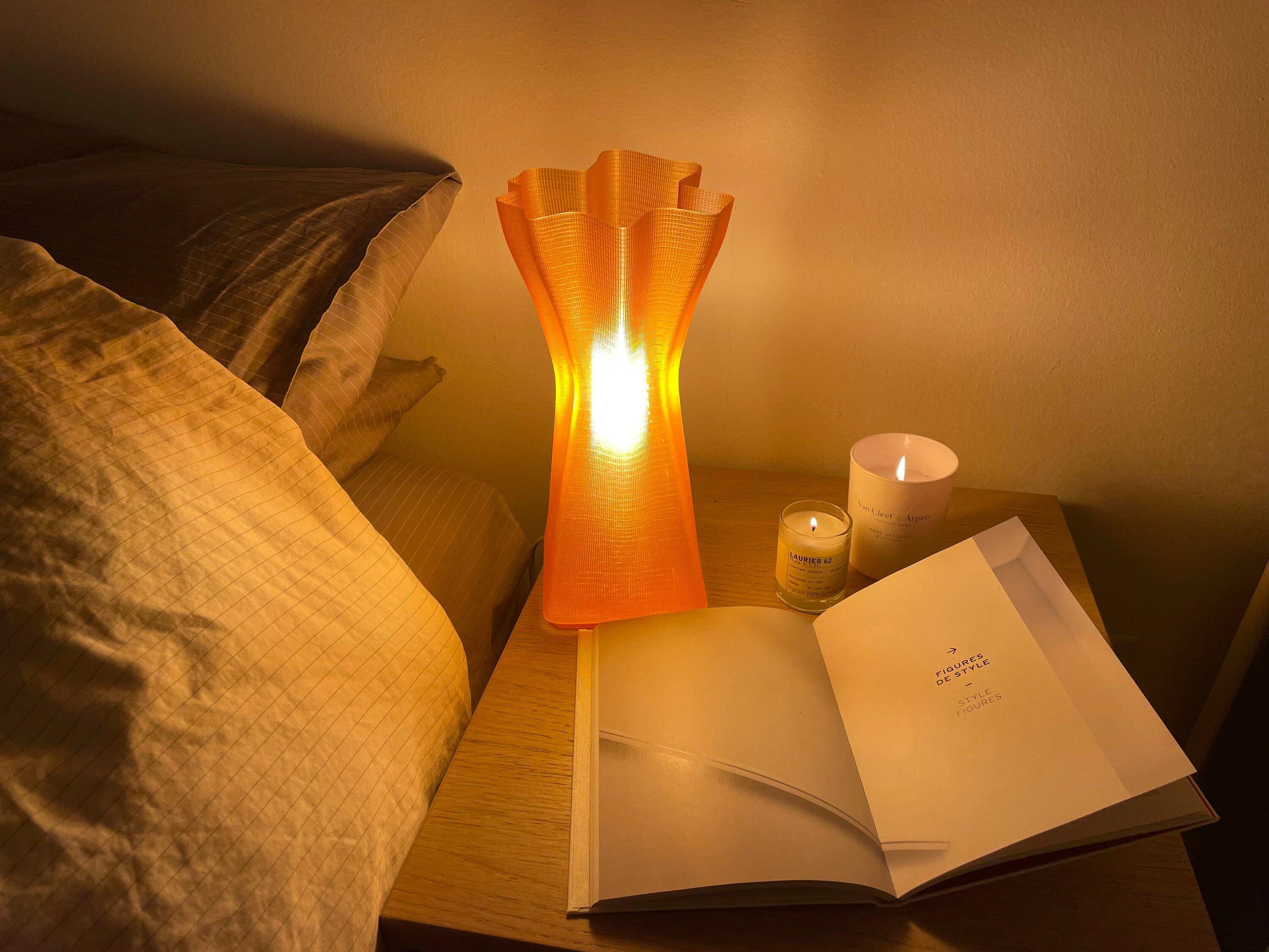 Flow Lamp No.8 3D Printed Lamps With Unique Textured Finish 5x6.5x11.5 ...