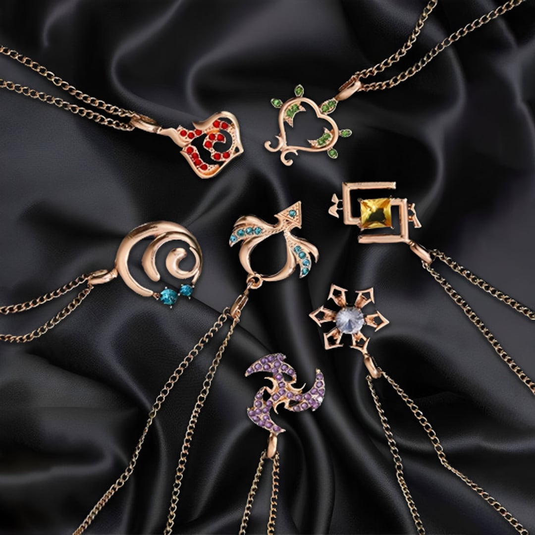 Genshin Elements Necklace Genshin Impact Jewelry, Electro, Hydro, Geo ...
