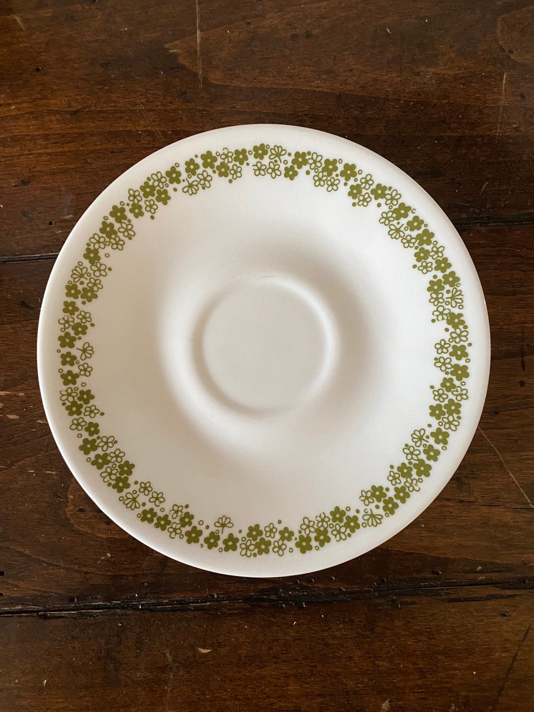 Vintage Corelle Saucers Spring Blossom Green - Set of 2 - Etsy