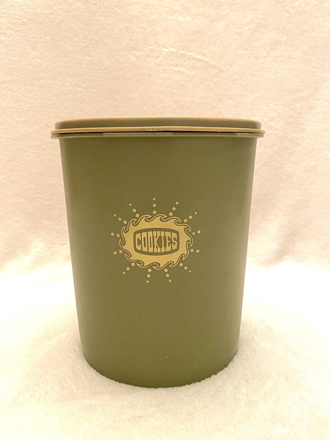 Vintage Tupperware Servalier “cookies” Canister - Olive Green - Etsy