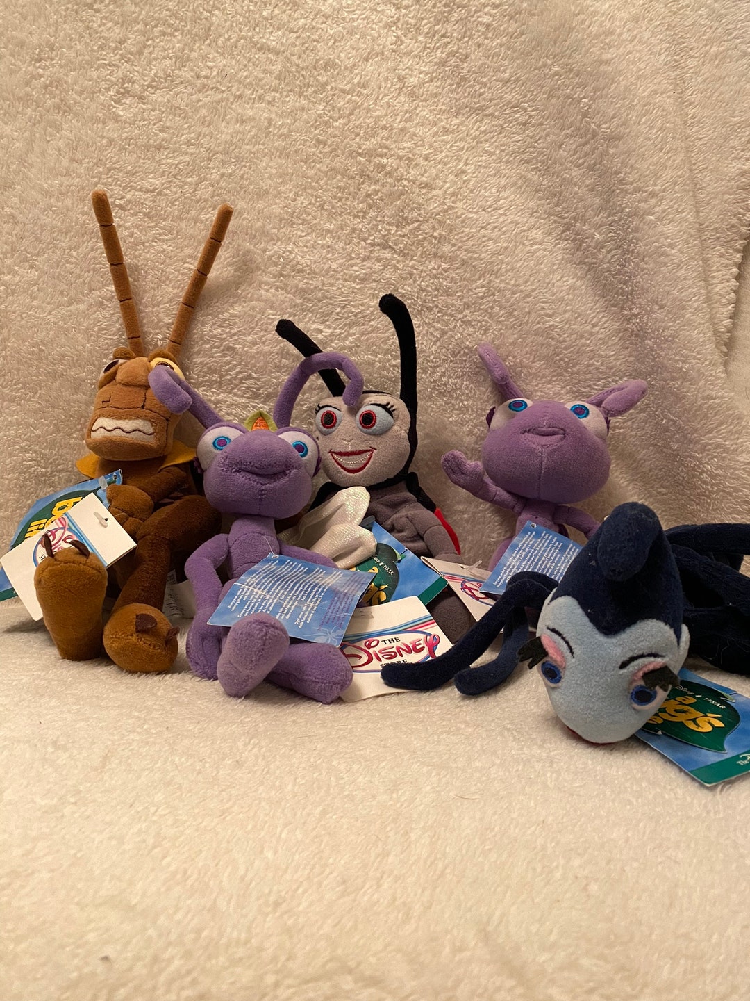 Disney A Bug's Life Bean Bag Plush Stuffed Animals - Mint - Etsy