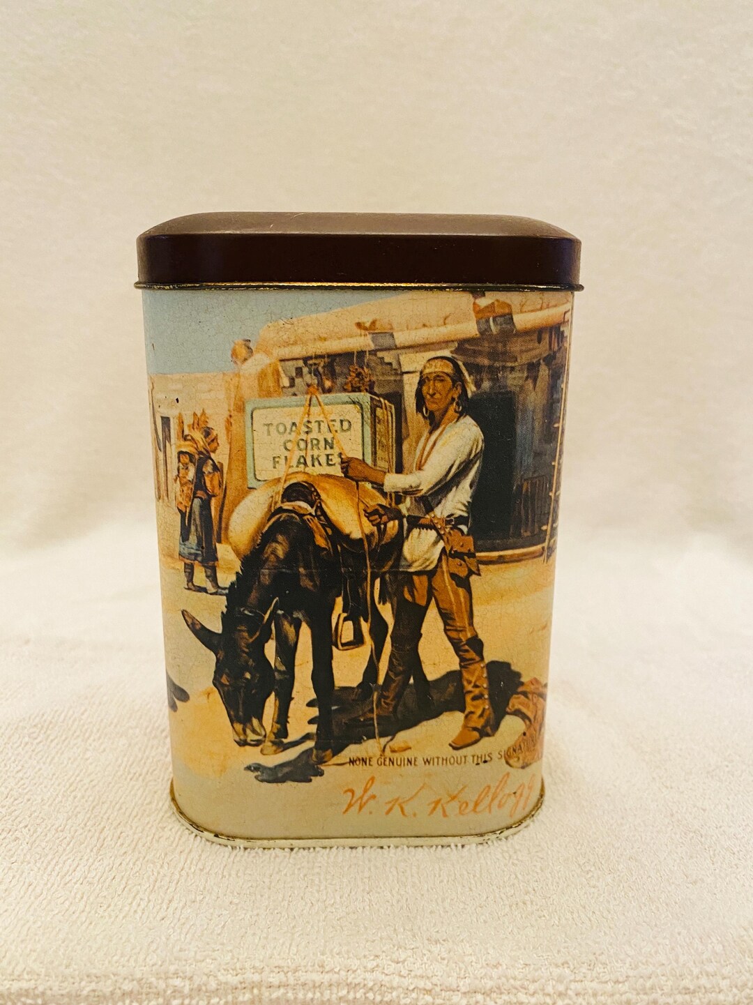Vintage Kellogg's Corn Flakes Tin Canister - Etsy