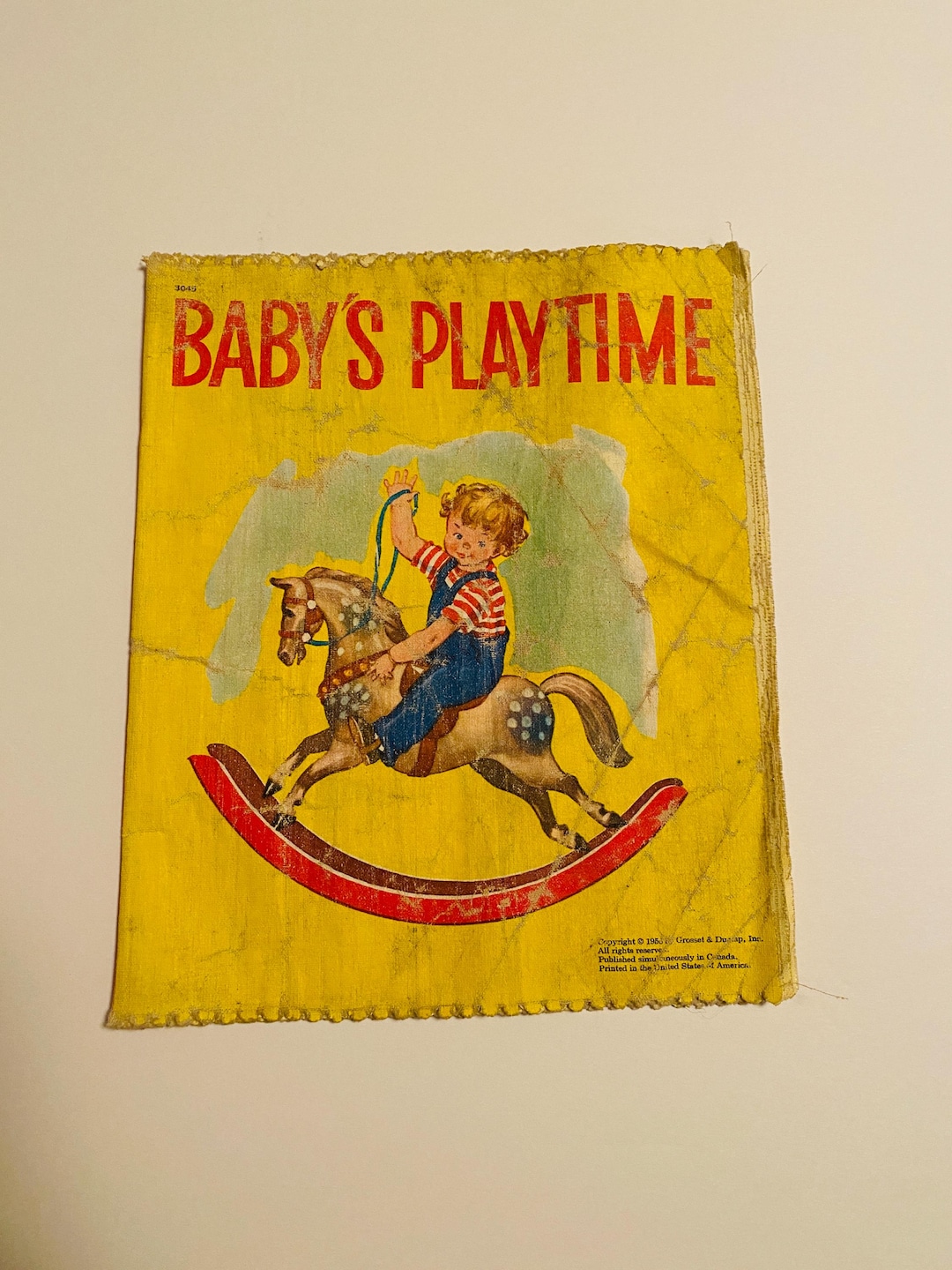 Vintage Cloth Children’s Book - “baby's Playtime" - Etsy