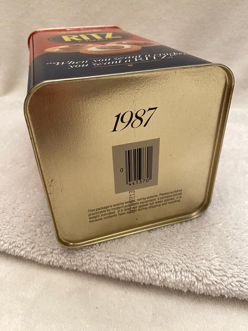 Vintage Ritz Cracker Tin - Etsy