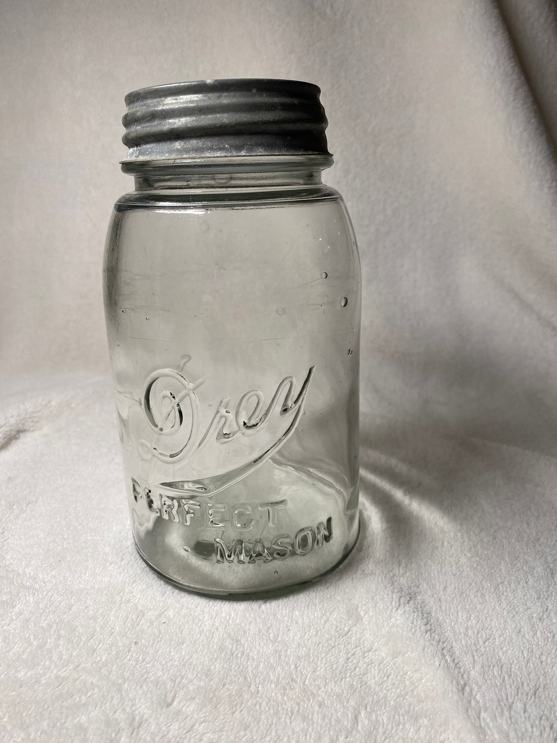 Antique Drey Quart Mason Jar - Etsy