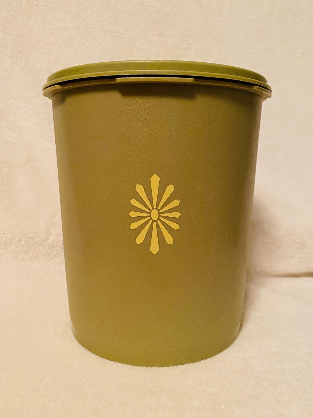 Vintage Tupperware Servalier Canister - Olive Green - Etsy