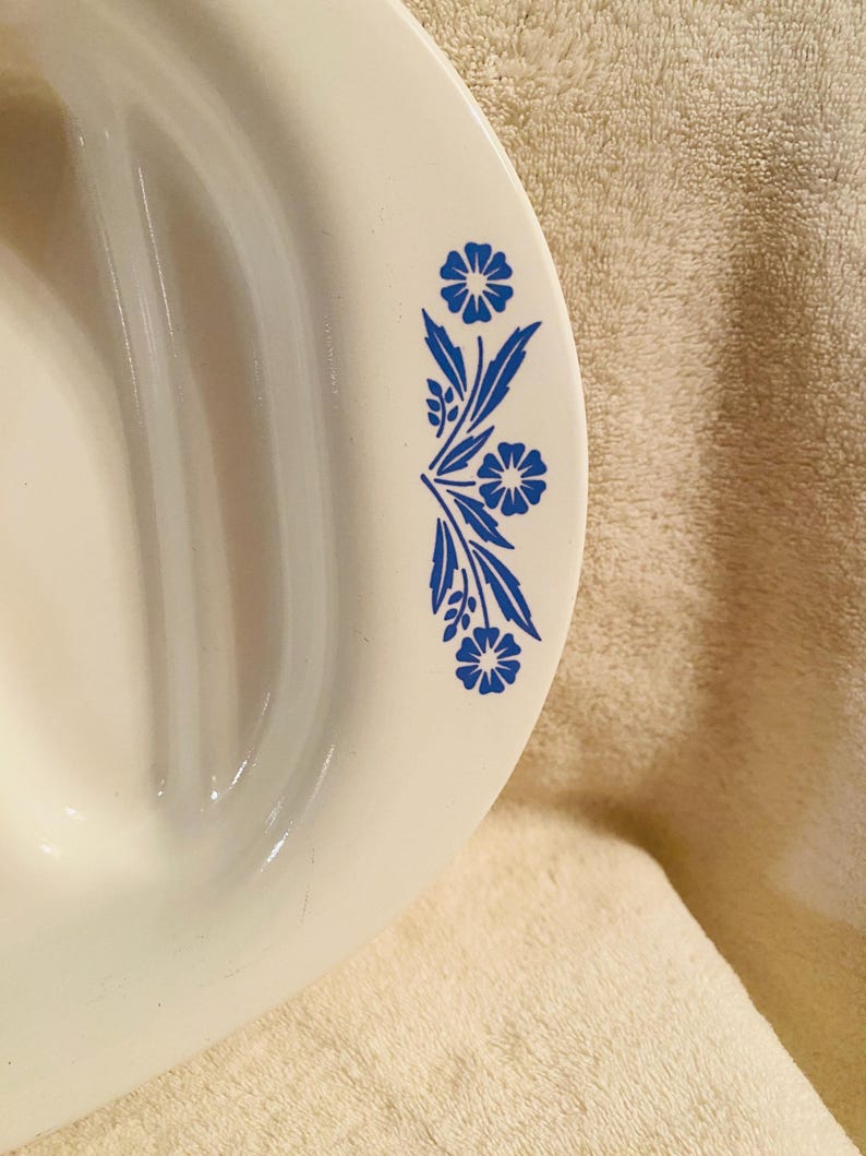 Vintage Corning Ware Blue Cornflower Meat Platter - Etsy