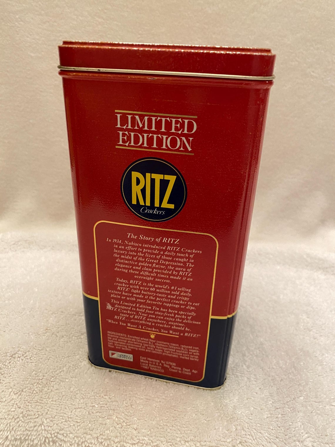 Vintage Ritz Cracker Tin - Etsy
