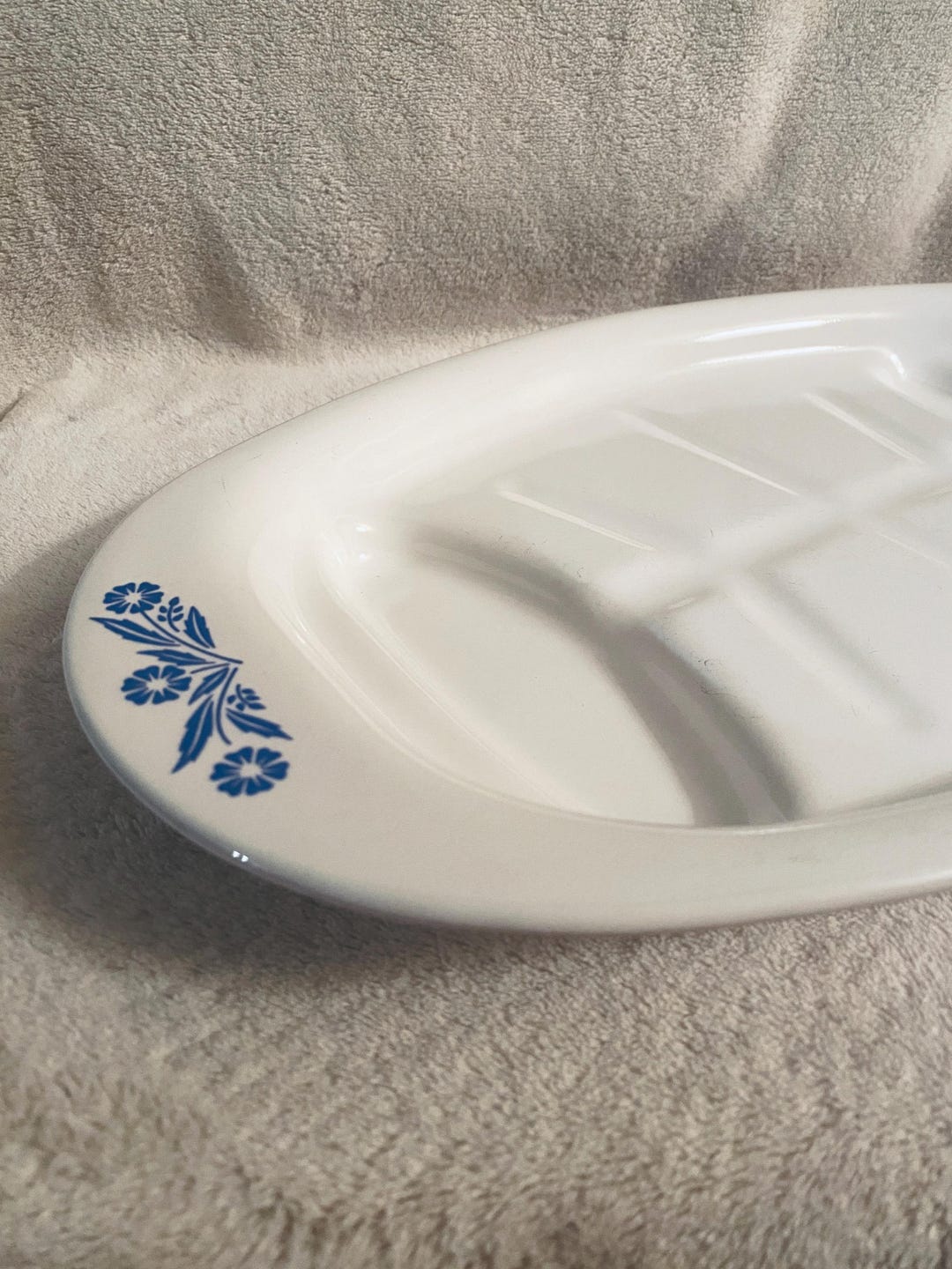 Vintage Corning Ware Blue Cornflower Meat Platter - Etsy