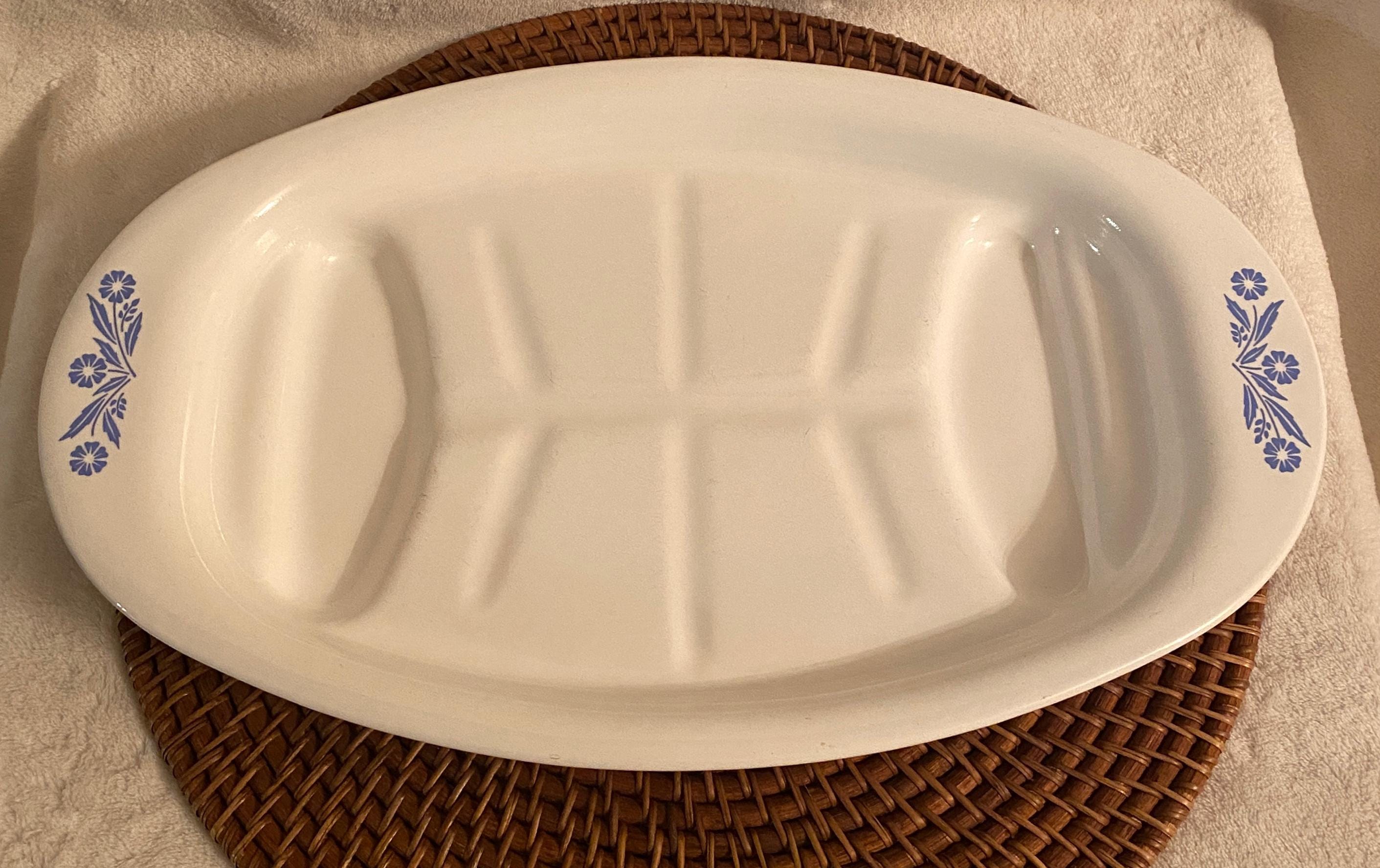 Vintage Corning Ware Blue Cornflower Meat Platter - Etsy