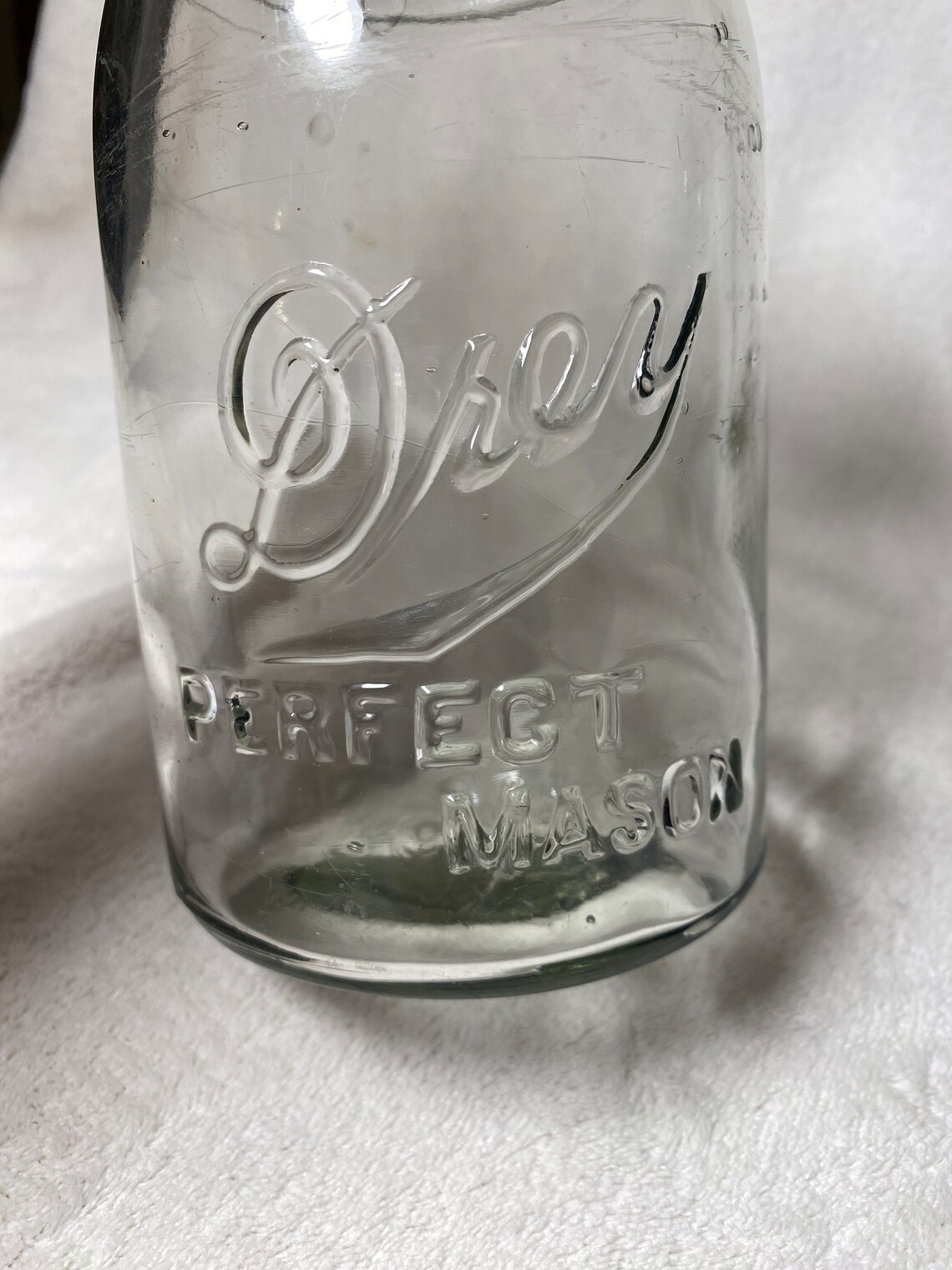 Antique Drey Quart Mason Jar - Etsy