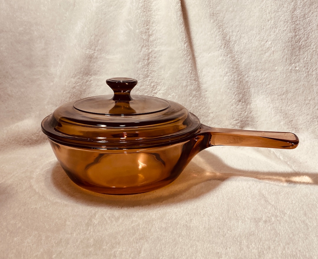 Vintage Corning Visions Amber Saucepan 0.5L - Etsy
