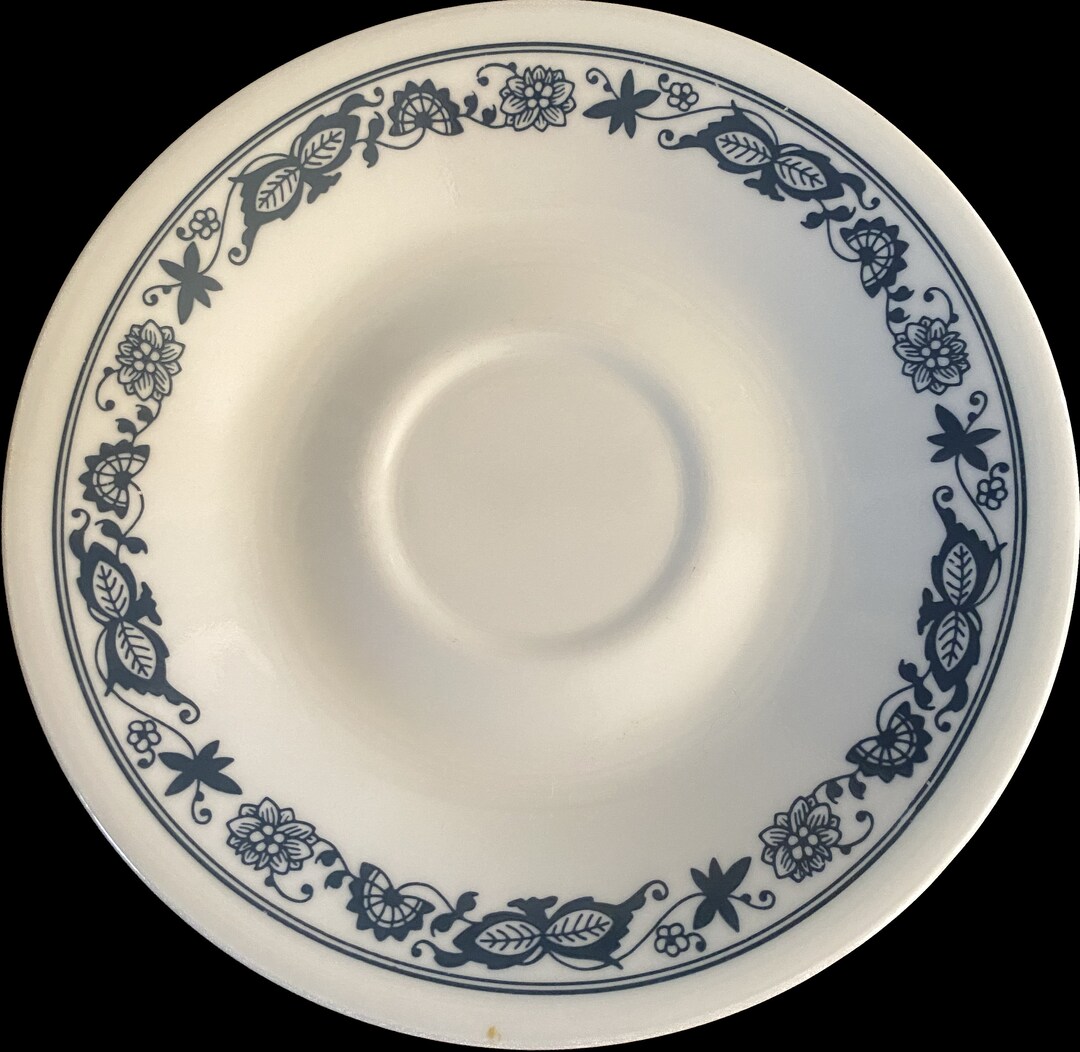 Vintage Corelle Saucers - Old Town Blue Set of 2 - Etsy