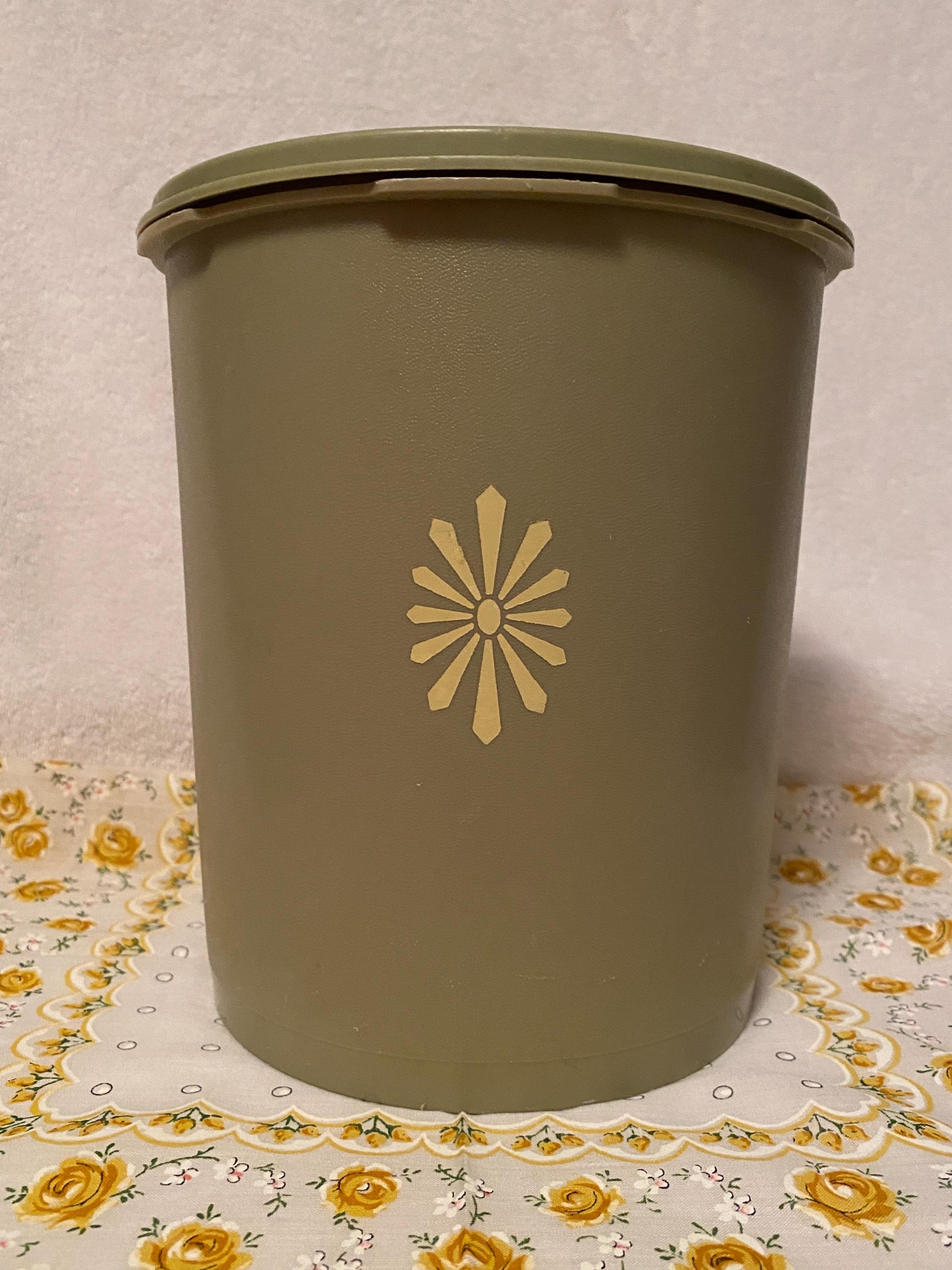 Vintage Tupperware Servalier Canister Olive Green - Etsy