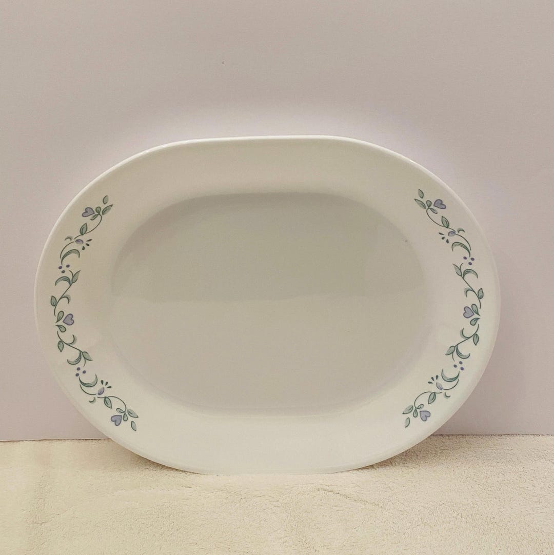 Vintage Corelle Serving Platter - Country Cottage - Etsy