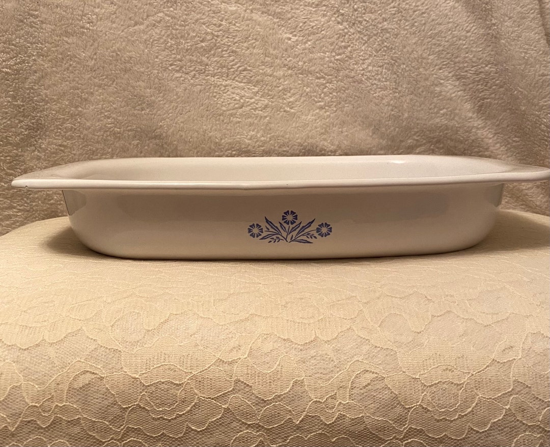 Vintage Corning Ware Blue Cornflower Roasting Pan - Etsy