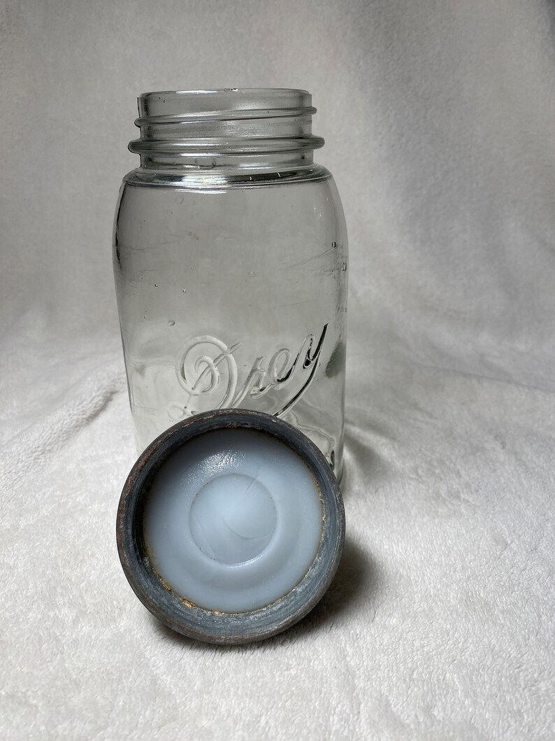 Antique Drey Quart Mason Jar - Etsy