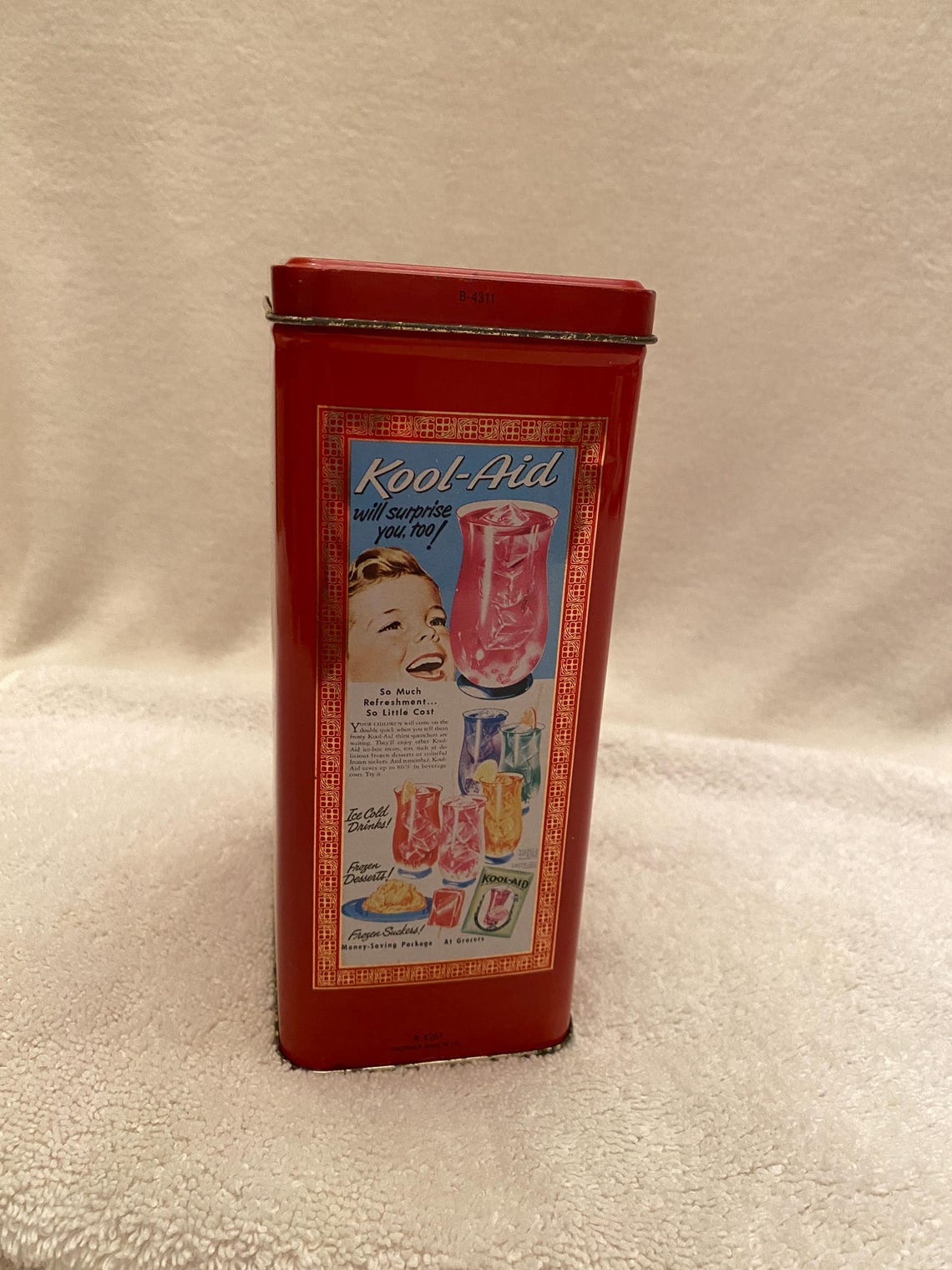 Vintage Kool-aid Tin Canister - Etsy