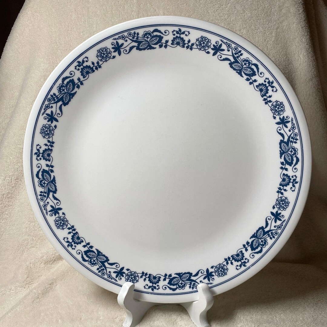 Vintage Corelle Old Town Blue Dinner Plate - Etsy