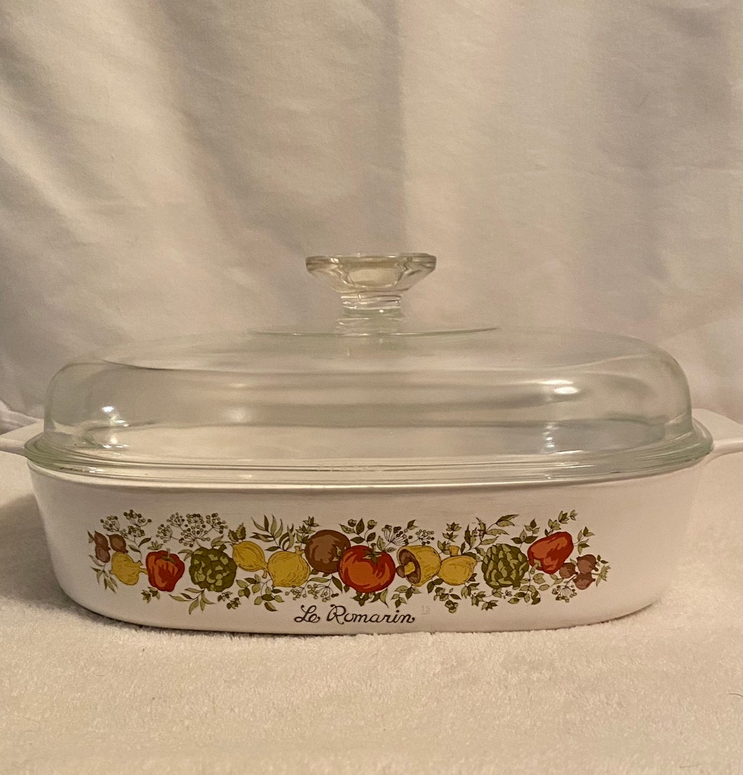 Vintage Corning Ware Spice of Life Casserole Dish - With Lid - Etsy