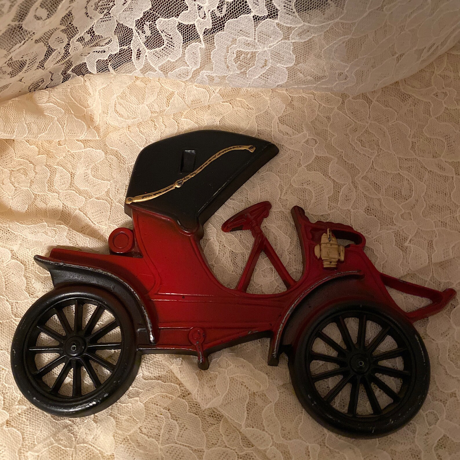 Vintage Cast Metal Red Car Wall Art Plaque - Etsy