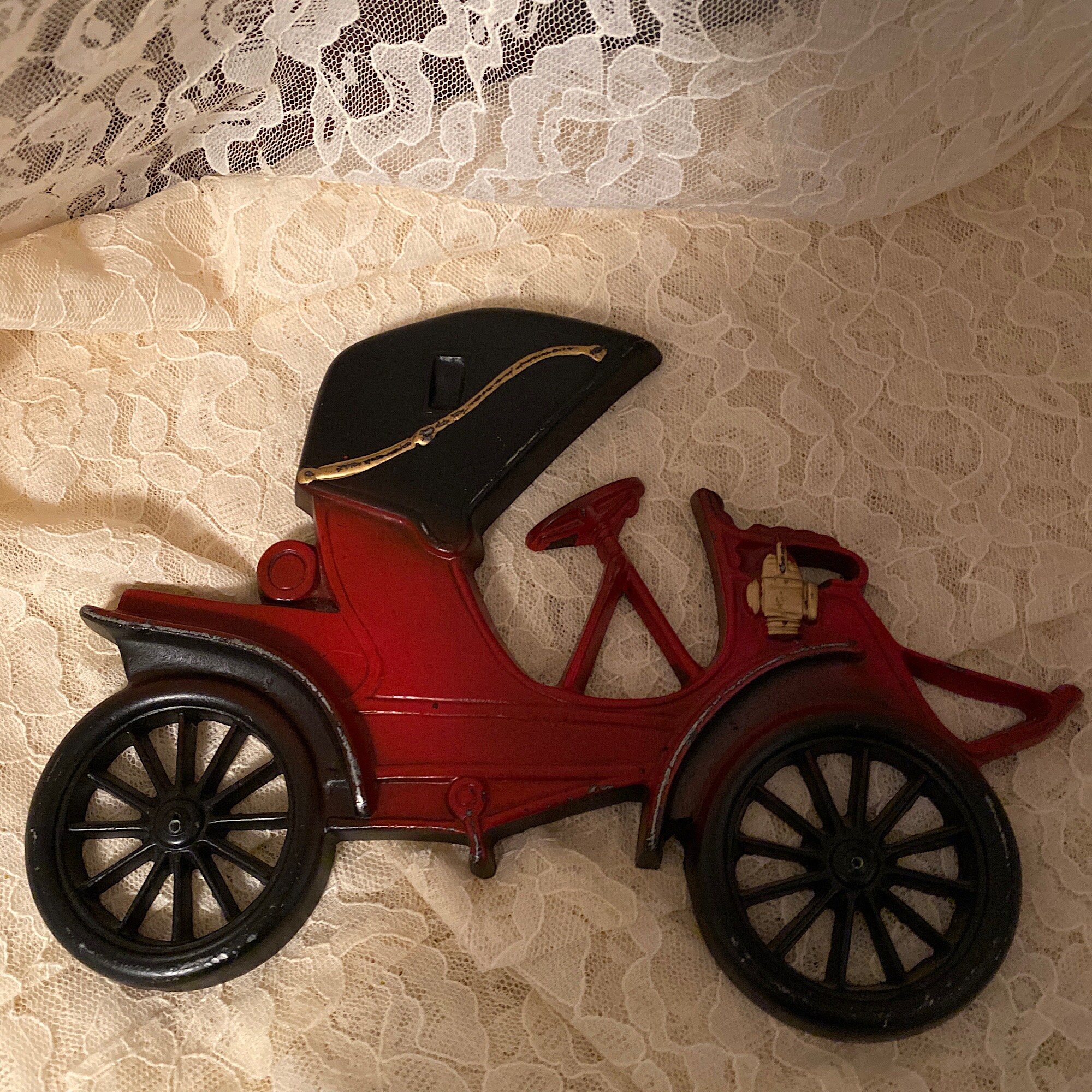 Vintage Cast Metal Red Car Wall Art Plaque - Etsy