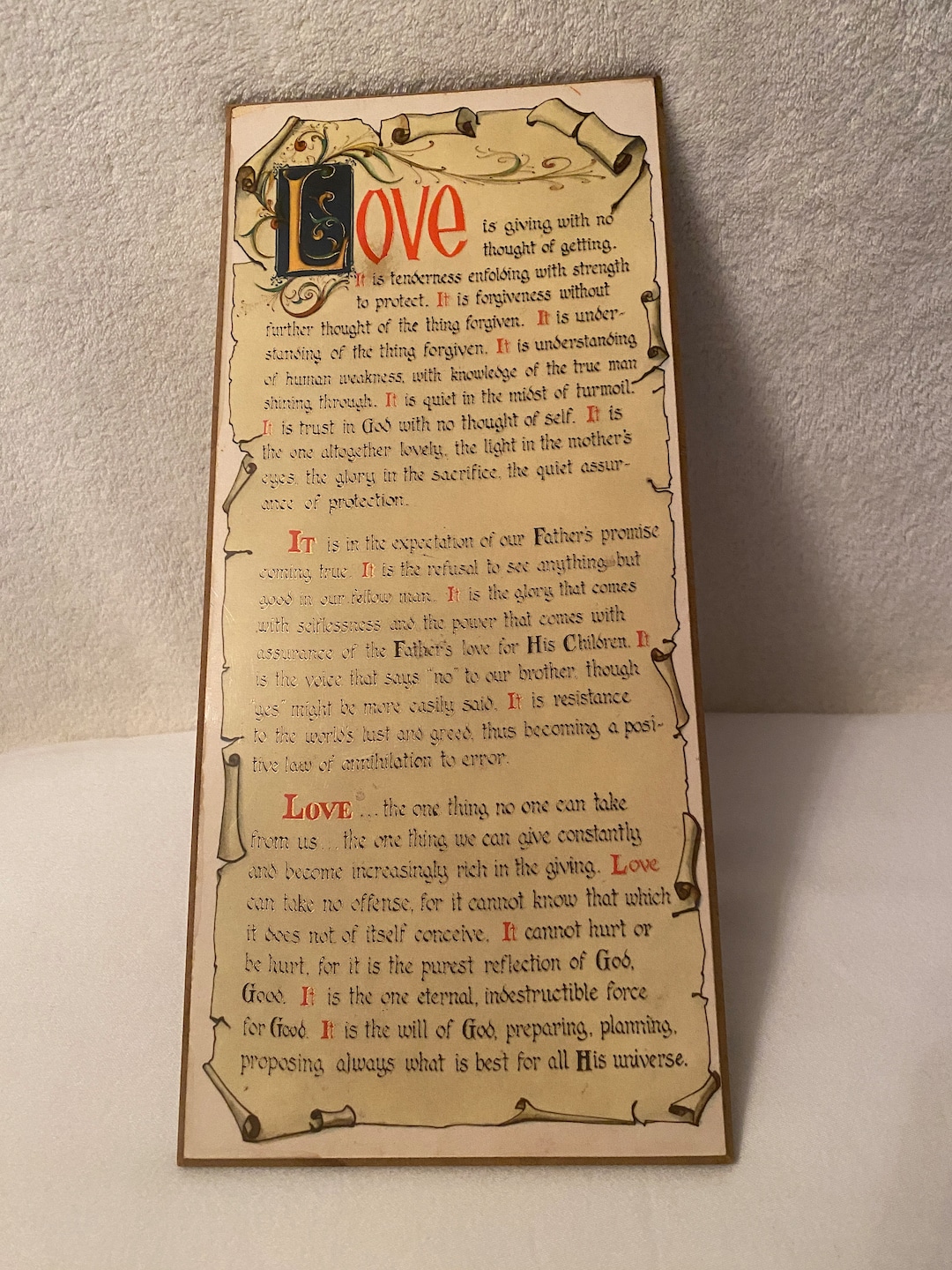 Vintage LOVE Wall Decor - Etsy
