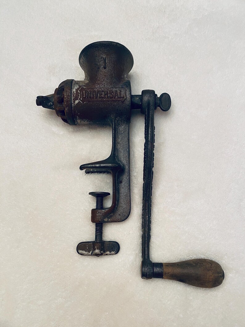 Antique Cast Iron Food Grinder - Etsy