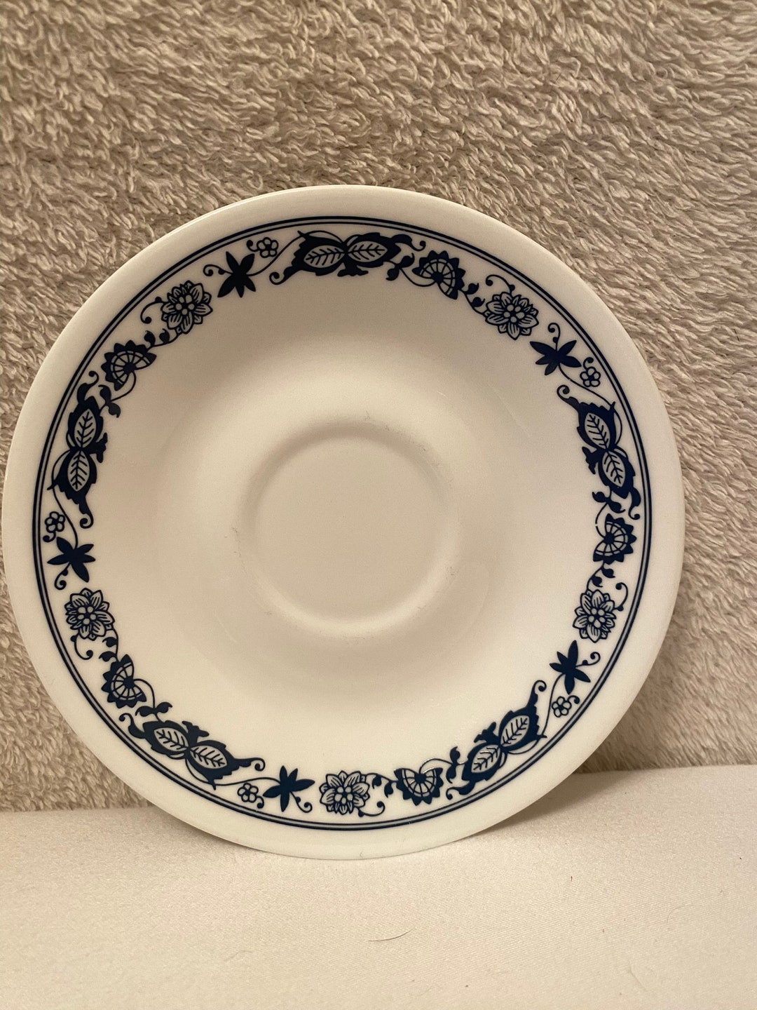 Vintage Corelle Saucers Old Town Blue Set of 4 - Etsy