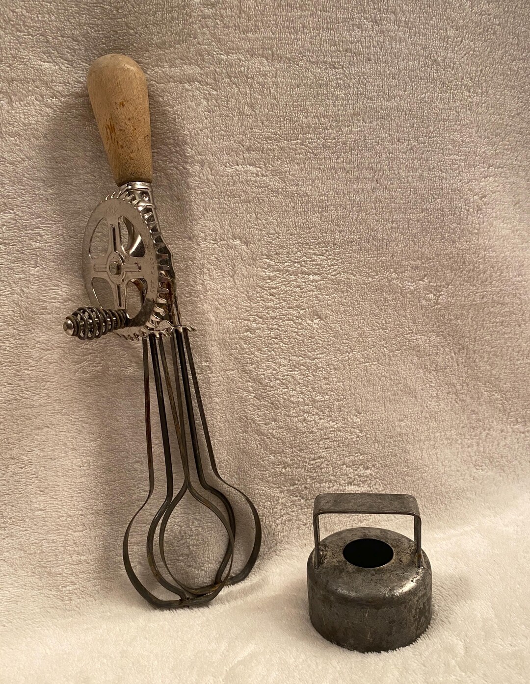 Antique Manual Egg Beater and Biscuit Cutter - Etsy