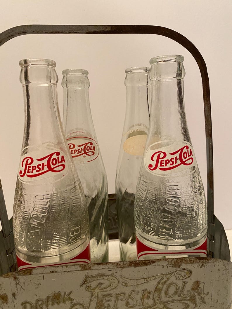 Vintage Pepsi-cola Metal Case and Pepsi Bottles. - Etsy