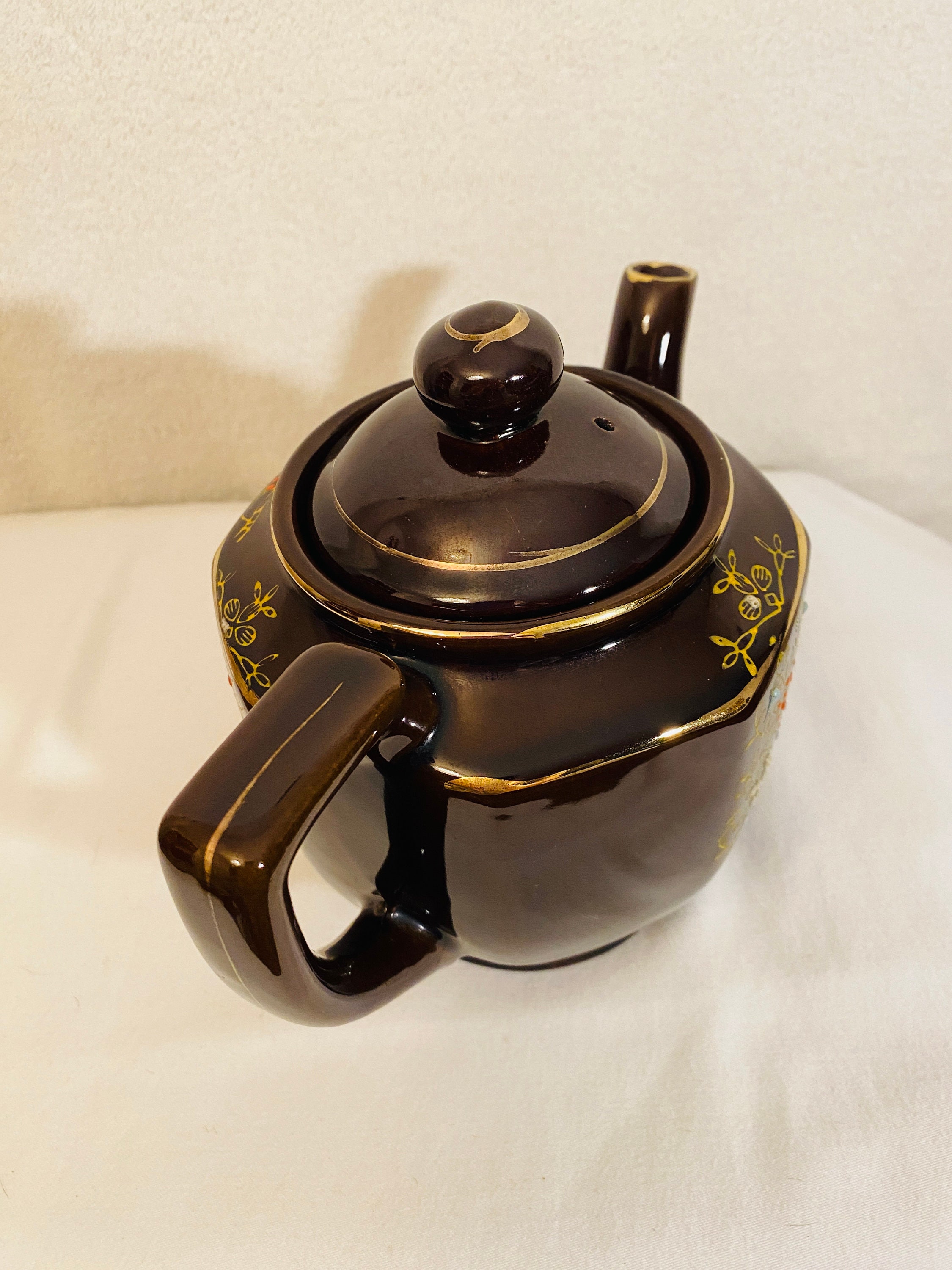 Vintage 1960s Hand Painted Japanese Teapot - Etsy