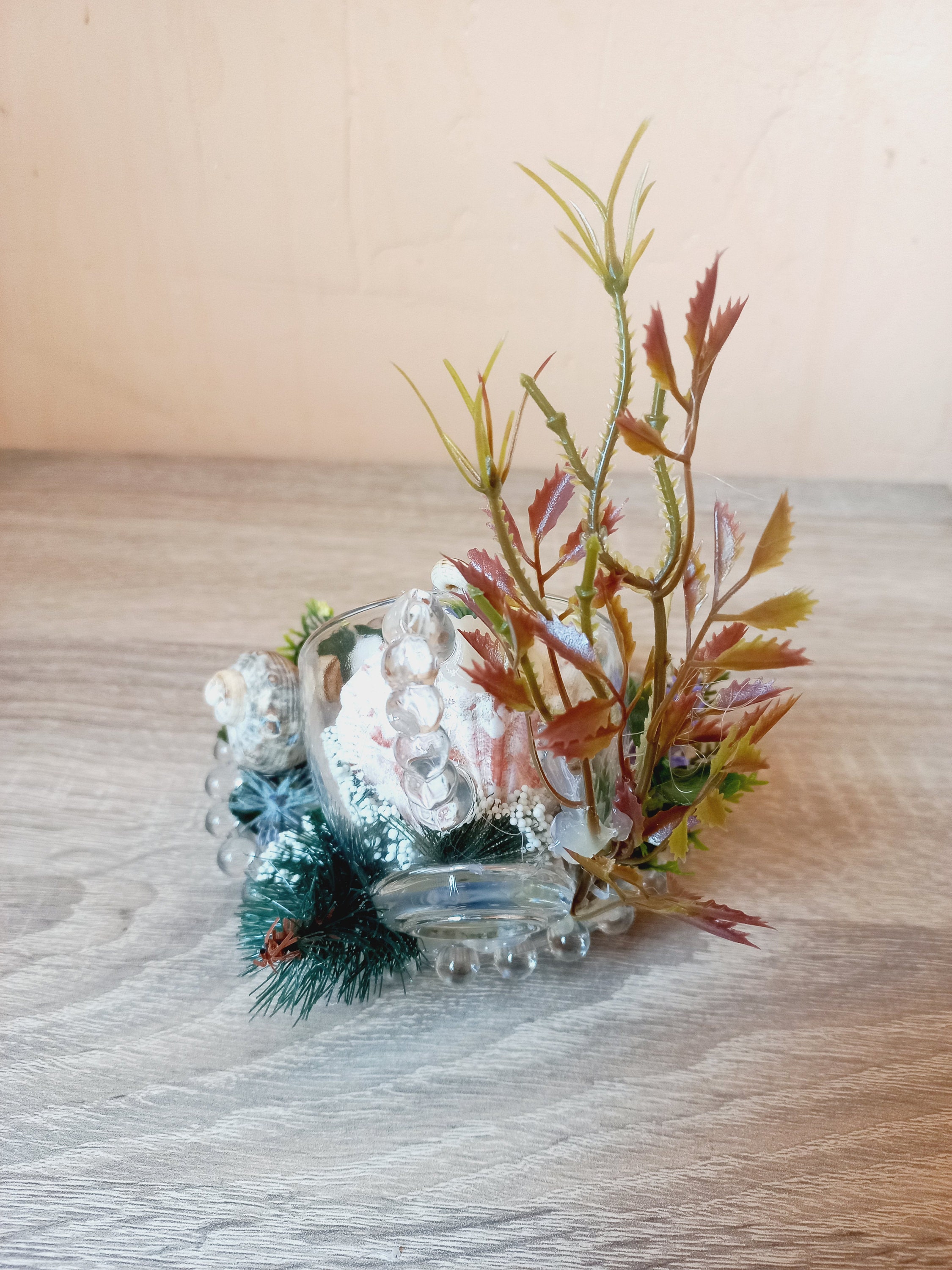 Floating Cup, Seashell Waterfall, Magic Cup, Tea Cup Ornament - Etsy