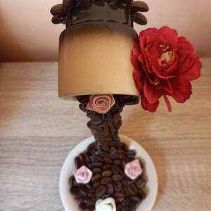 Levitating Coffee Bean Waterfall - Ceramic Magic Cup - Etsy