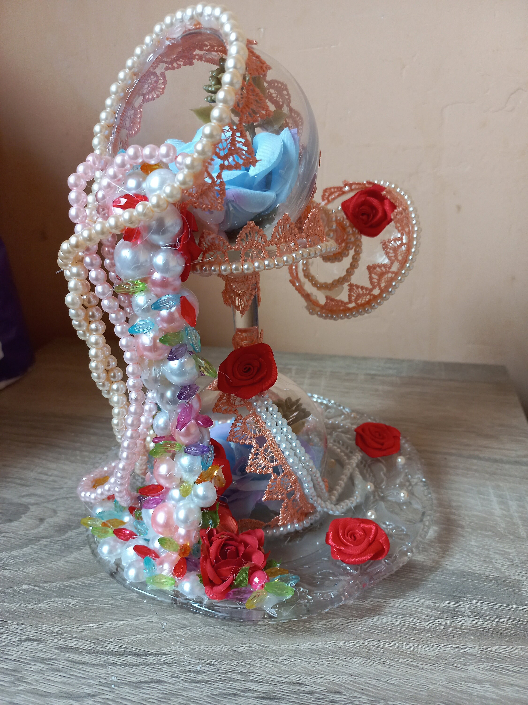 Glass Decor, Floating Cups, Magic Cup, Pearl Waterfall, From Wine ...