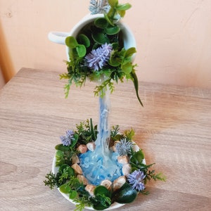 Floating Tea Cups, Forest Waterfall, Levitating Cup, Gift for Him ...