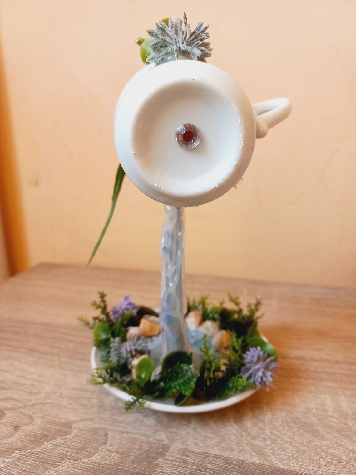 Floating Tea Cups, Forest Waterfall, Levitating Cup, Gift for Him ...