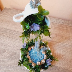 Floating Tea Cups, Forest Waterfall, Levitating Cup, Gift for Him ...