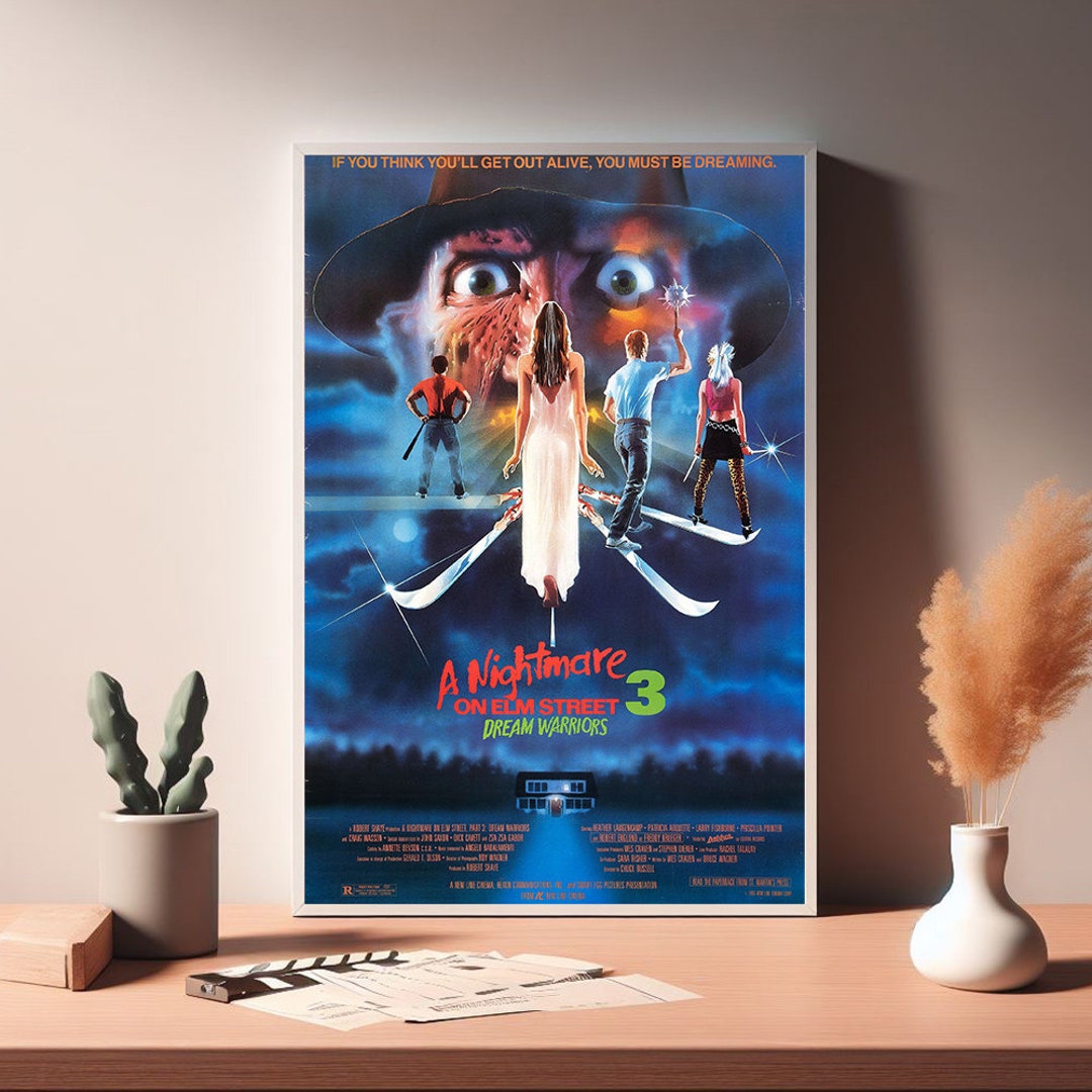 A Nightmare on Elm Street Movie Poster, Canvas Prints Wall Art Home ...