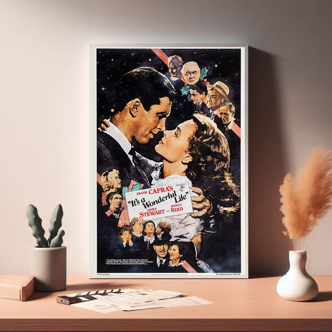 ITS A WONDERFUL LIFE Movie Poster Canvas Prints Wall Art Home - Etsy