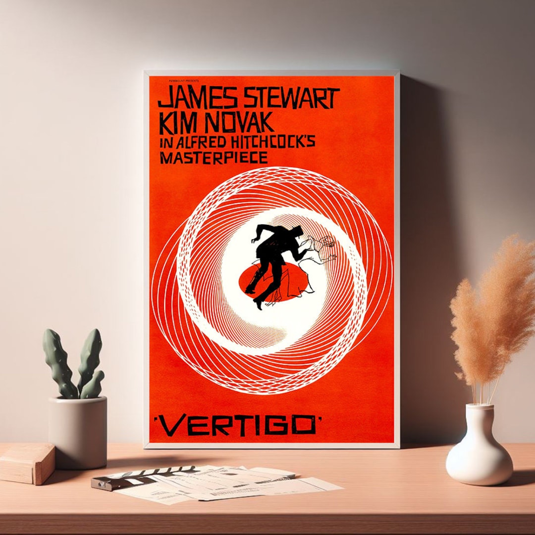 Vertigo Movie Poster, Canvas Prints Wall Art Home Decor, Poster Art ...