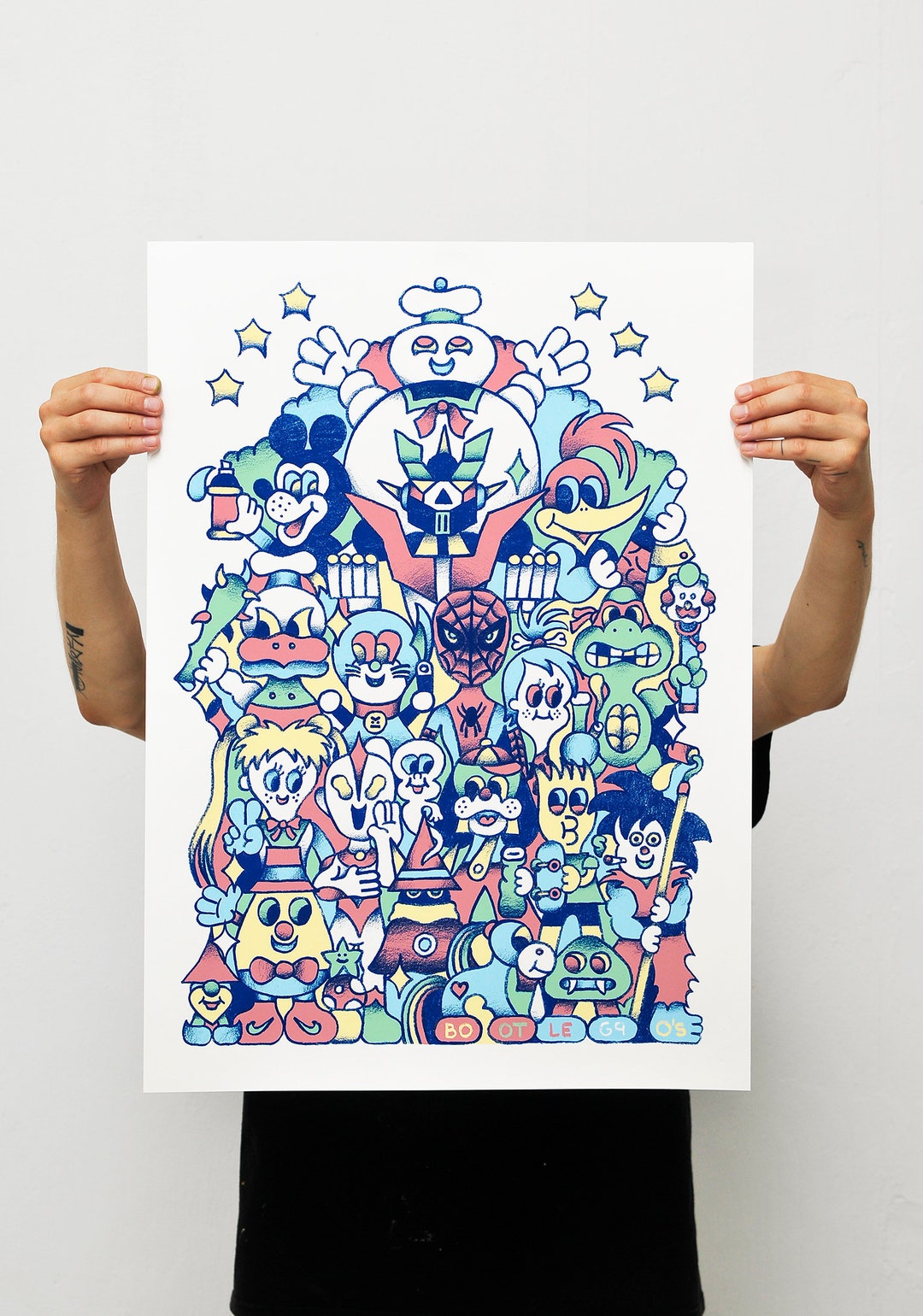 BOOTLEG 90s SCREEN PRINT Poster 50x70 - Etsy