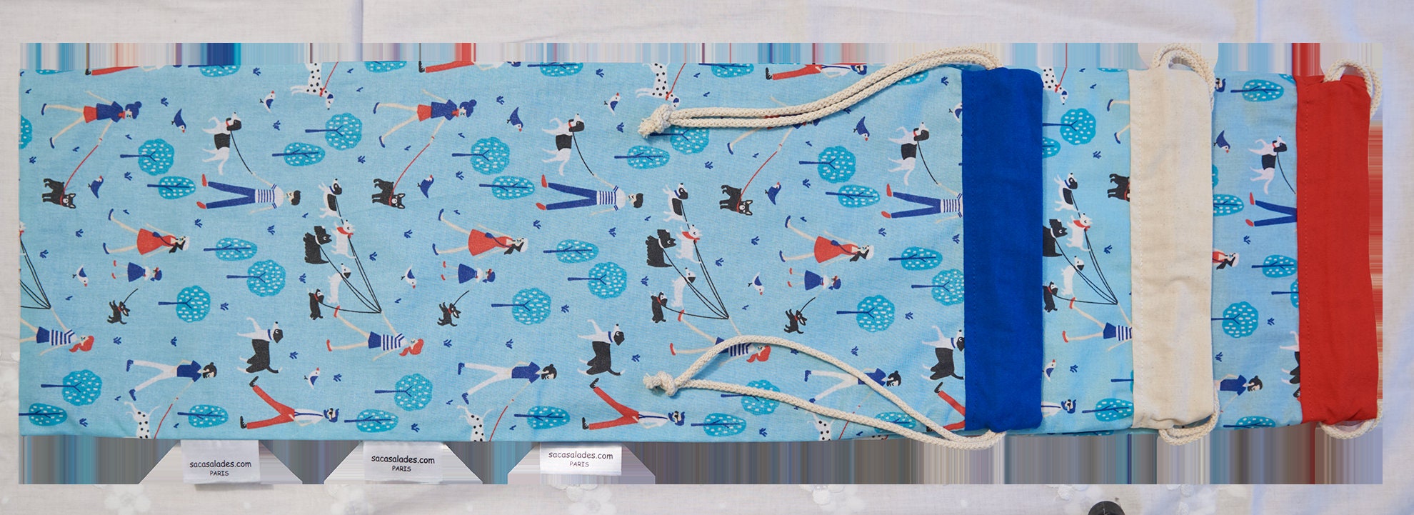 Transport Bread Bag Model Blue White Red to Keep Your Baguettes and ...