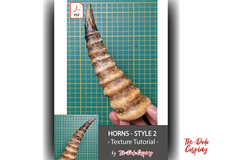 Horns - Style 2 (with EVA Foam) - Texture Tutorial - PDF DOWNLOAD - Etsy